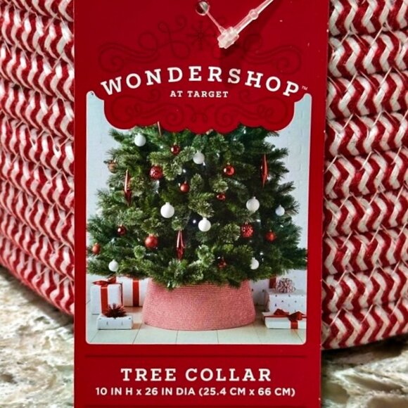 Wondershop | Holiday | New Wondershop Christmas Tree Collar Red White ...